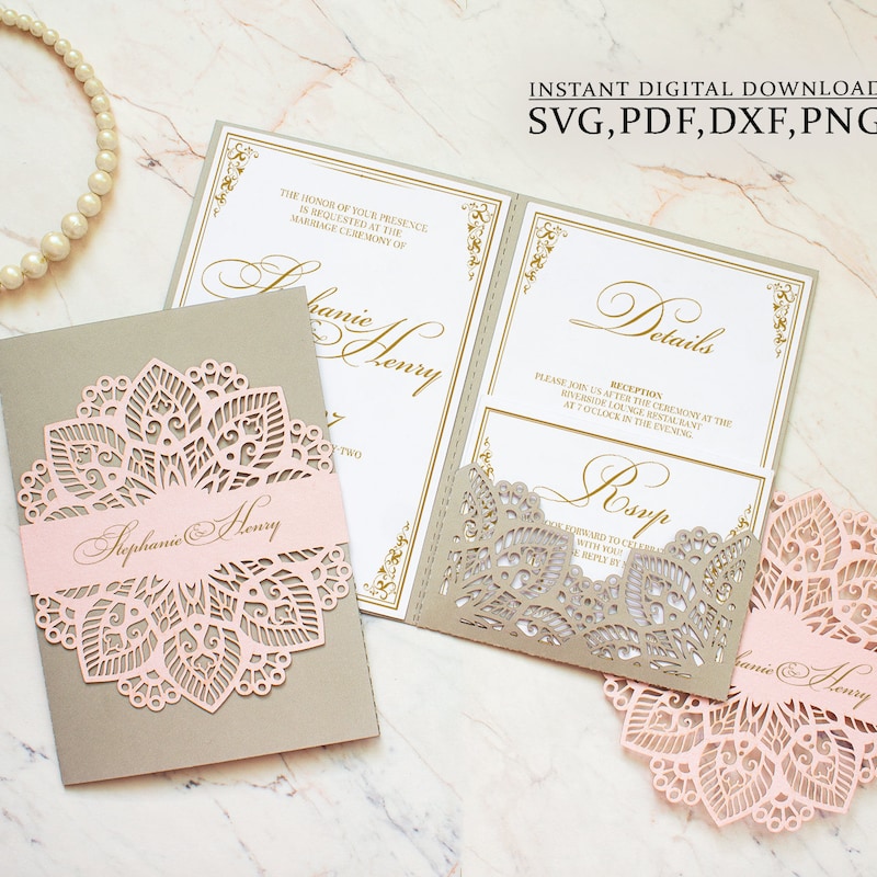 Invitation Svg - Etsy