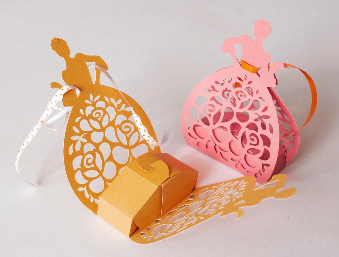 Princess Bride Box SVG Wedding Candy Gift Box Template - Etsy