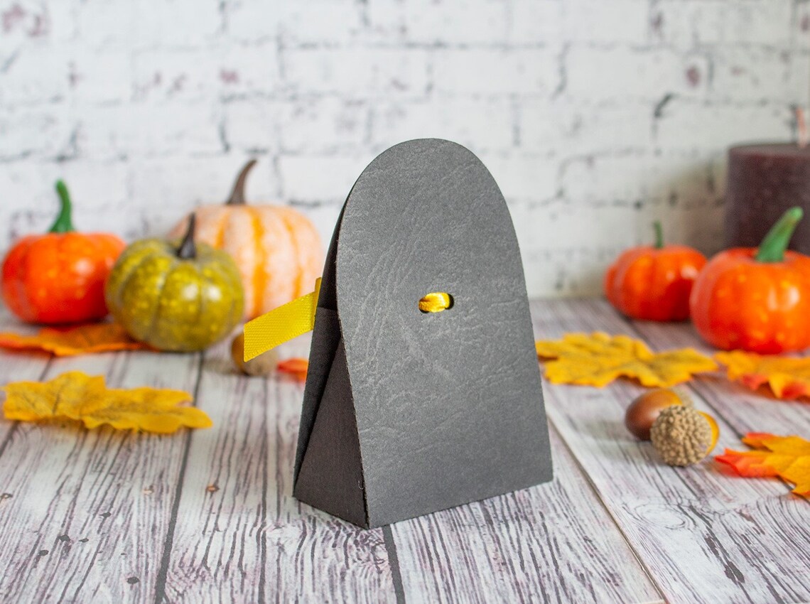 Halloween Ghost Box Svg Skull Candy Gift Box Template for - Etsy