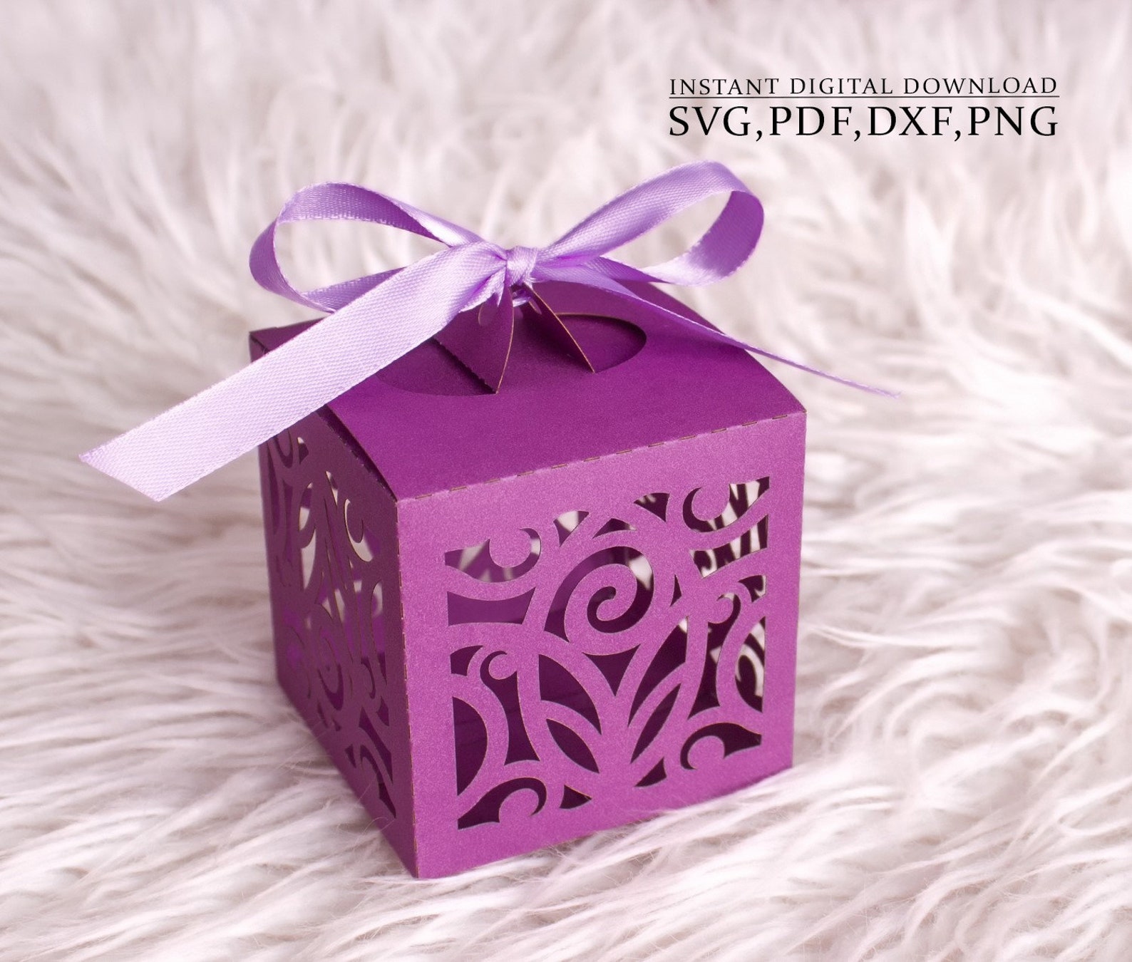 Gift Box Svg Wedding Box Template Candy Box Thanksgiving - Etsy