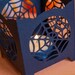 Paper Lamp Spider Web Svg, Halloween Candle Holder Template, Gothic ...