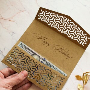Money Cash Envelope Svg, Gift Thanksgiving Envelope Template, Geometric ...