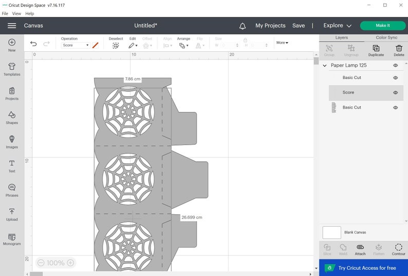 Paper Lamp Spider Web Svg Halloween Candle Holder Template - Etsy