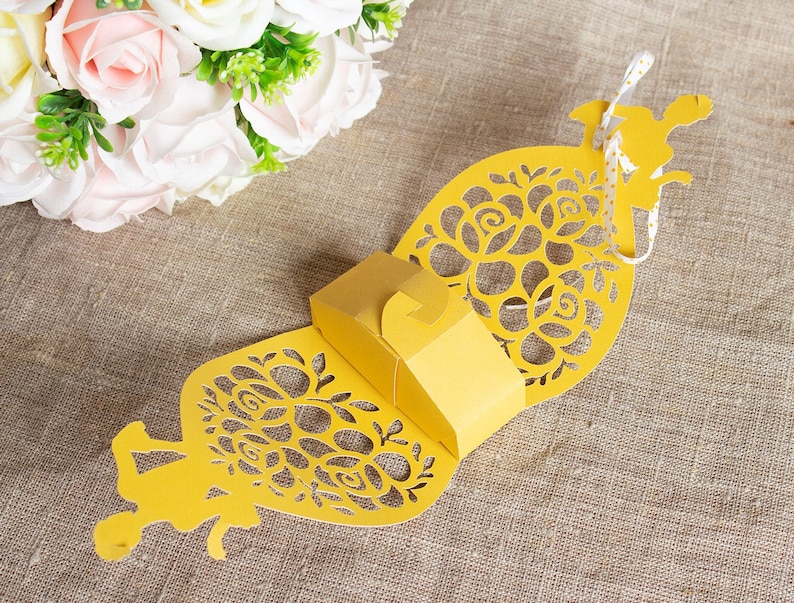 Princess Bride Box SVG, Wedding Candy Gift Box Template, Thanksgiving ...