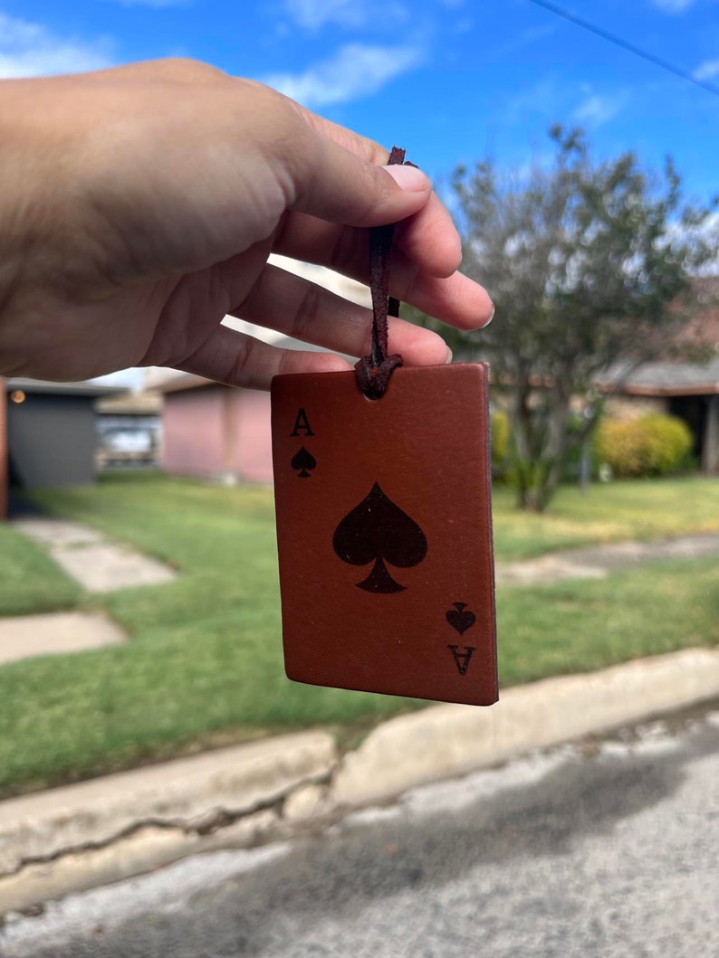 Ace of Spades Handmade Leather Air Flairs Leather Car Air Freshner - Etsy