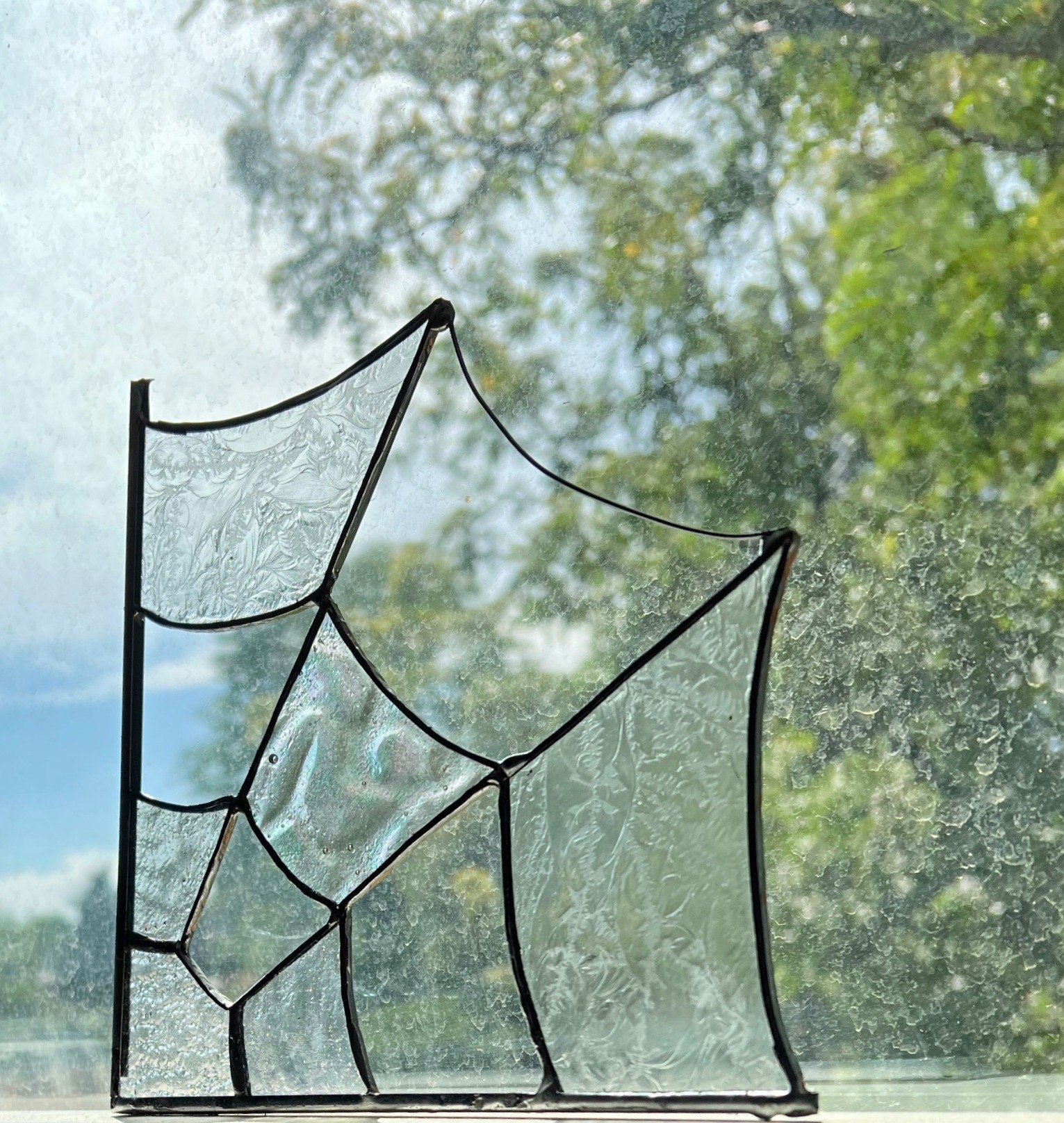 Stained Glass Corner Spider Web - Etsy