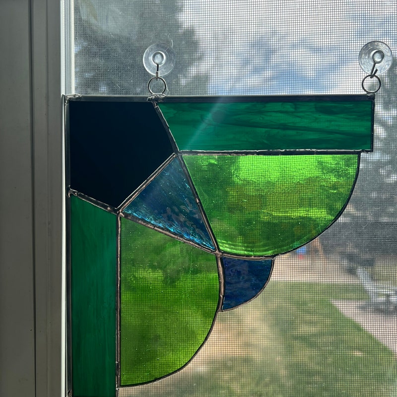 Stained Glass Corner Panel - Etsy