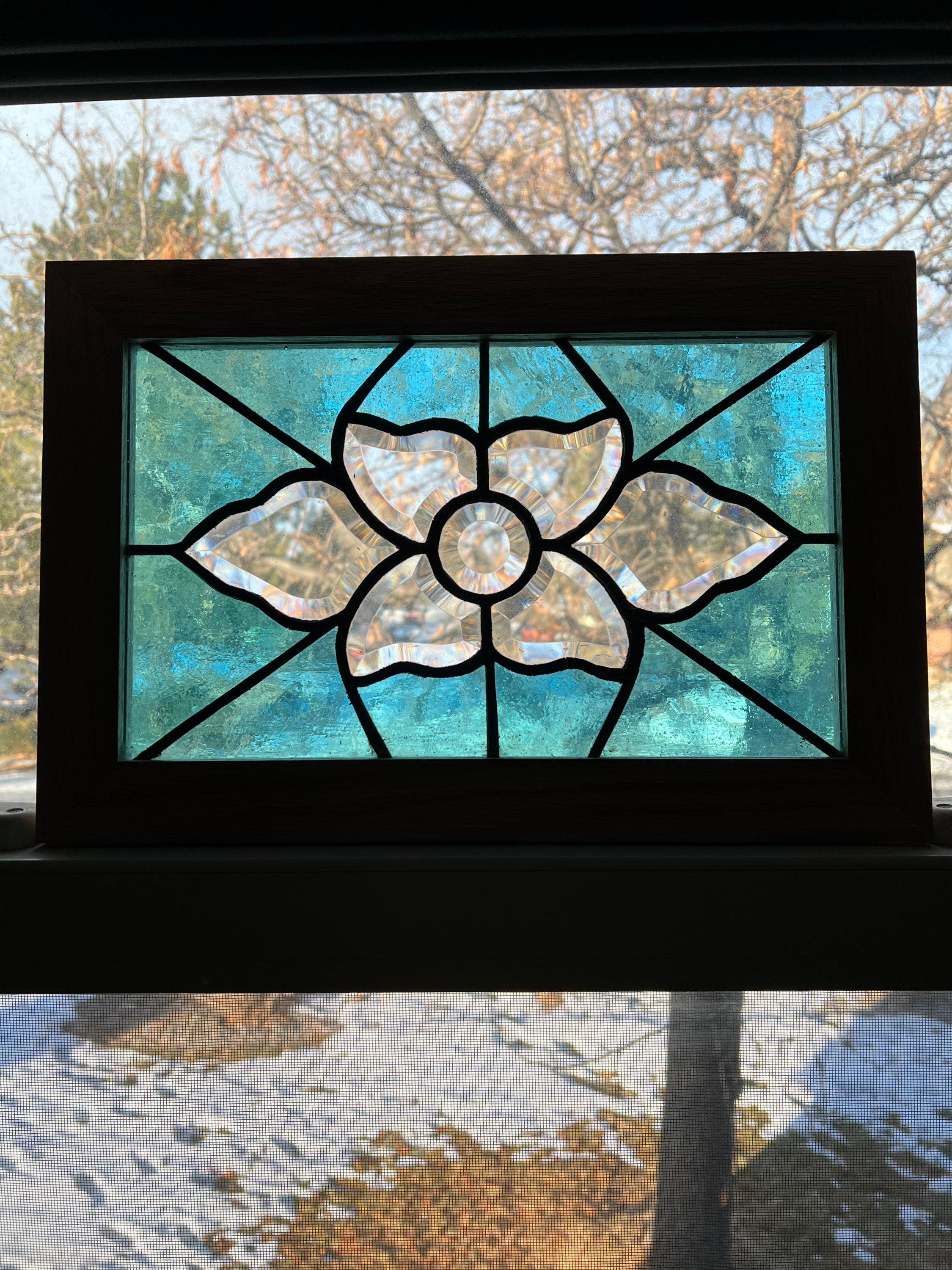 Stained Glass Bevel Panel. - Etsy