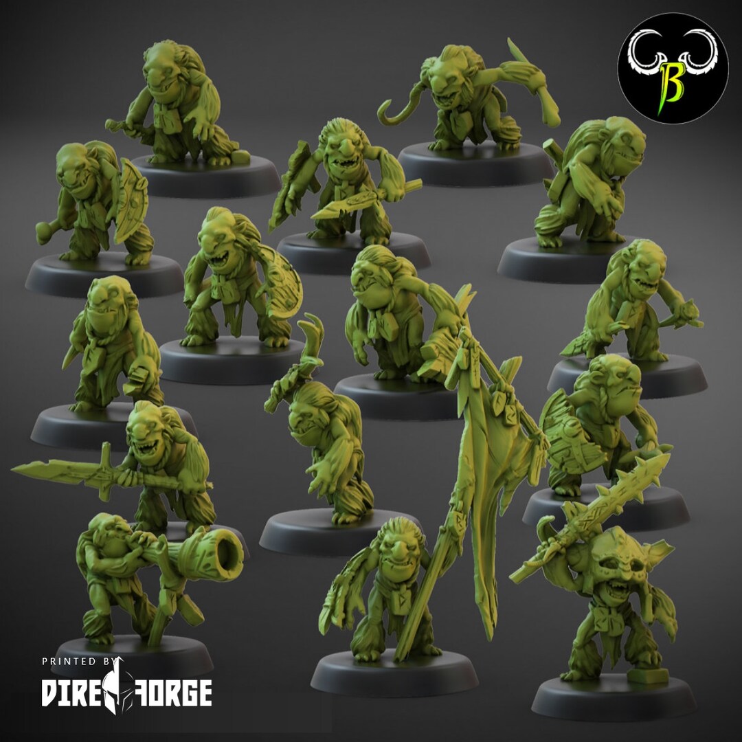 Rune Trogg Squad | Fantasy Battle | Claybeastcreation | Fantasy - Etsy