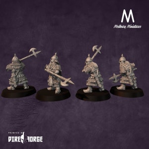 Dwarf Warriors With Axes-polearms-mattocks | Dwarves of the Saphire ...