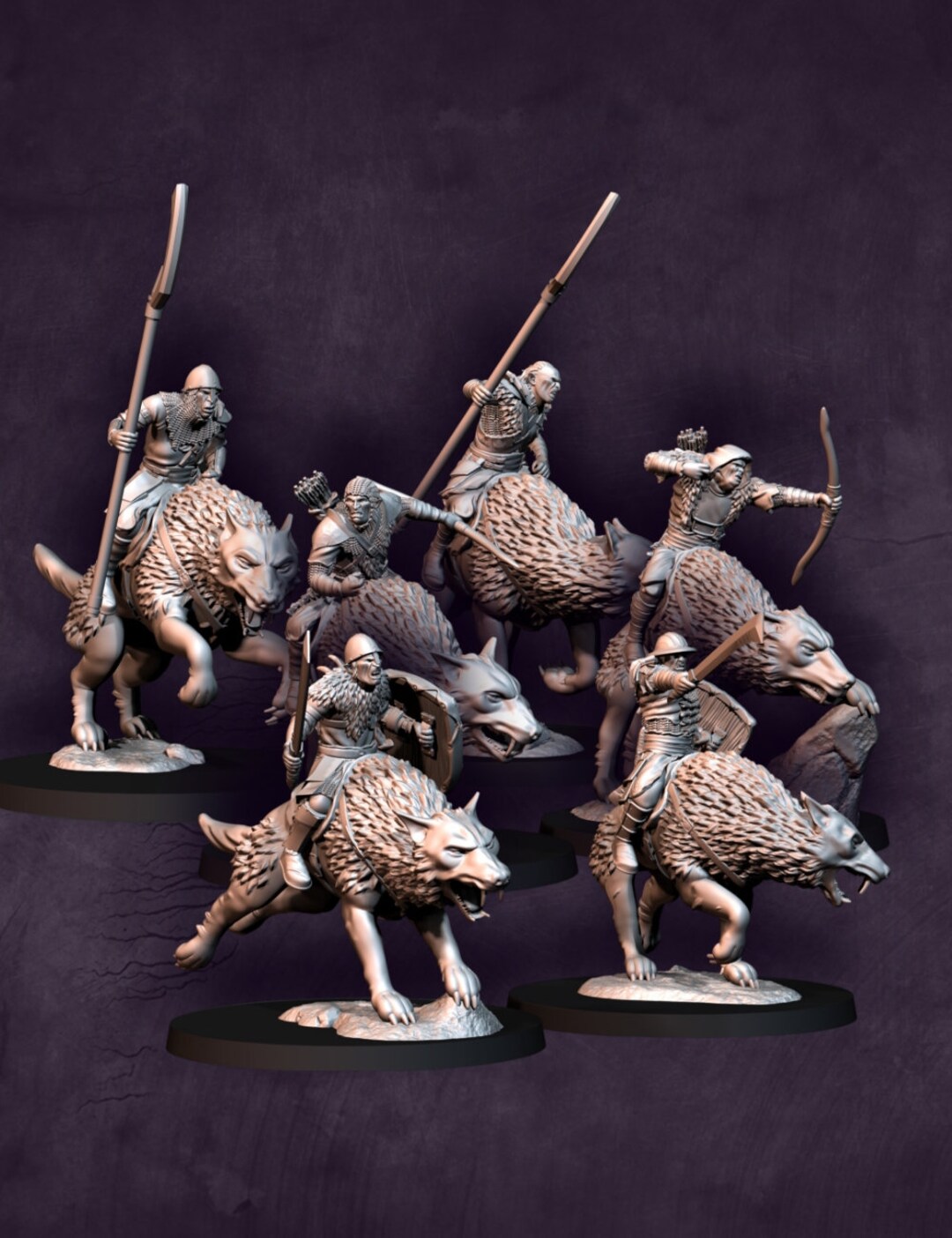 Warg Rider Warrior - Mounted | Regular Orcs | Davale Games | Fantasy - Etsy