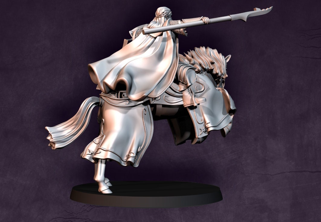 Bloody Elf King Mounted Davale Games Fantasy - Etsy