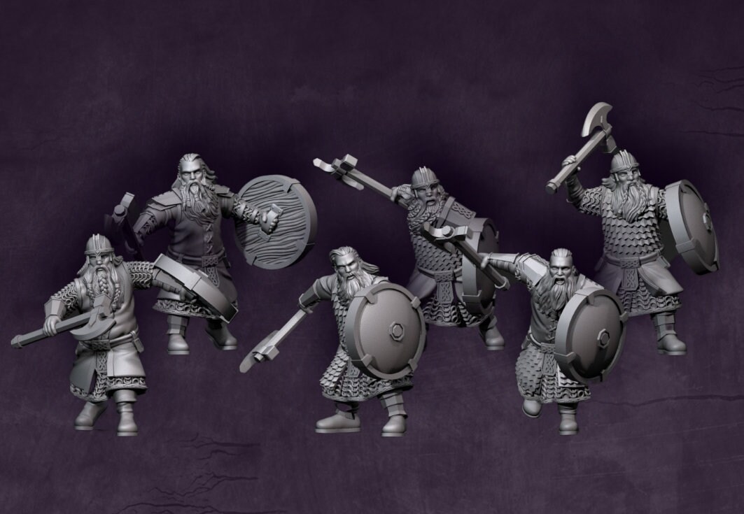 6x Kalak Warriors Davale Games Fantasy LOTR Miniatures - Etsy