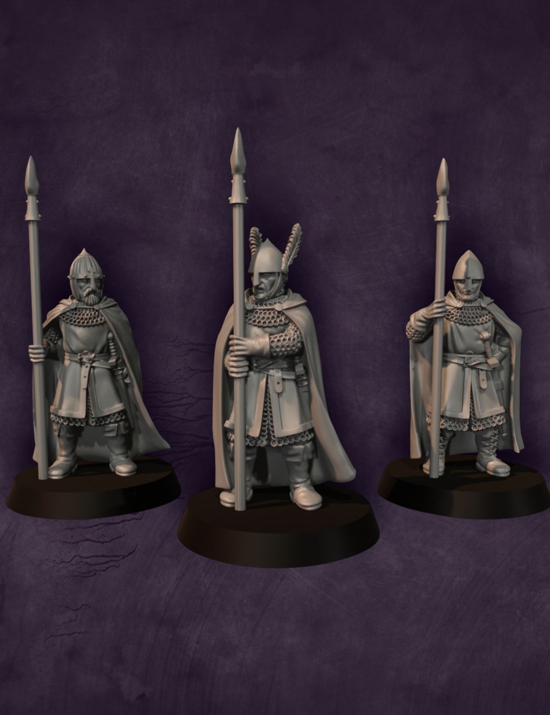 City Guard With Spear | High Humans | Medbury | Fantasy - Etsy