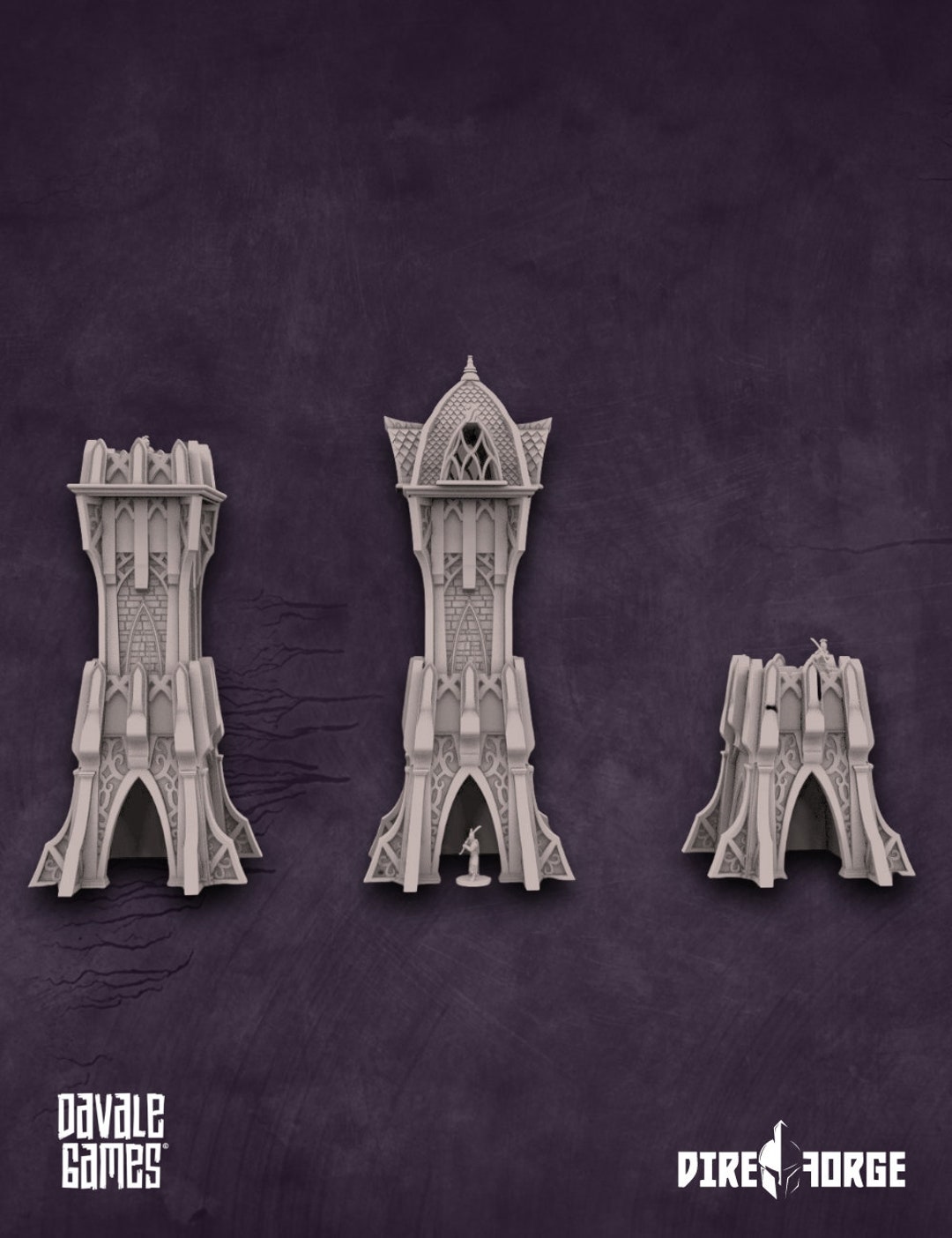 Elven Tower | Scenery | Davale Games | Fantasy - Etsy