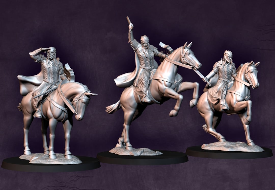 Armoured Wood Elf on Horse - Mounted | Wood Elves | Davale Games ...