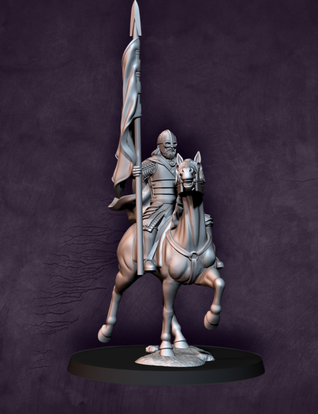 West Human on Horse With Banner - Mounted | West Humans | Davale Games ...