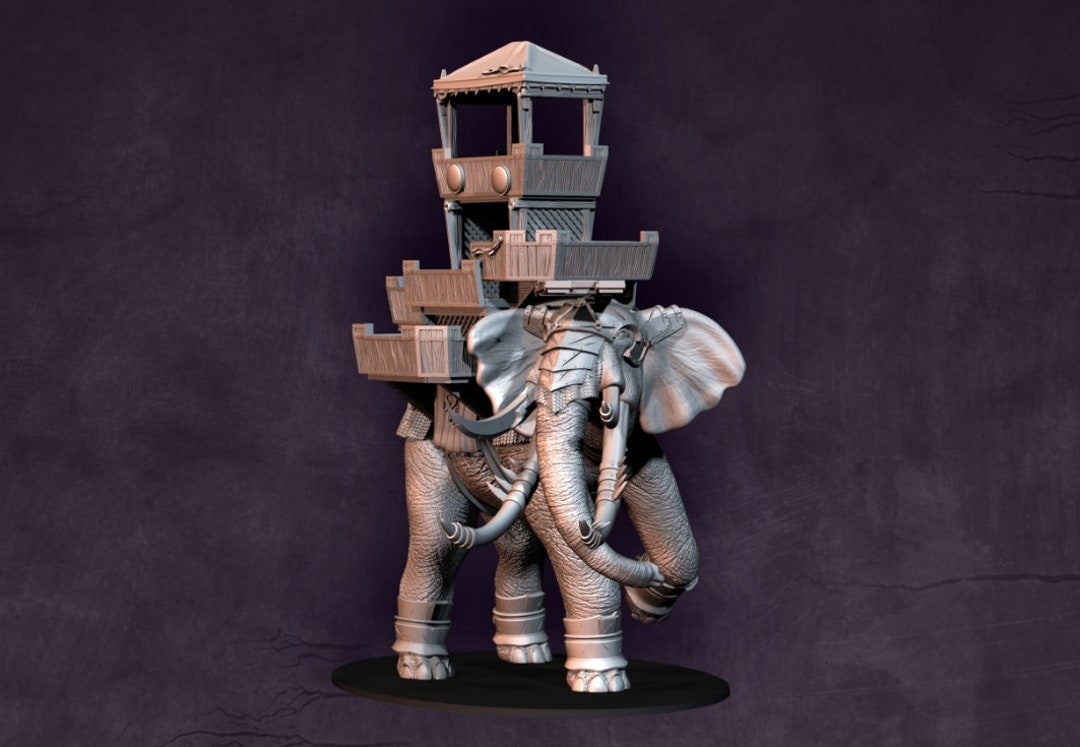 War Elephant With Archer Castle | Snake Army | Davale Games | Fantasy ...