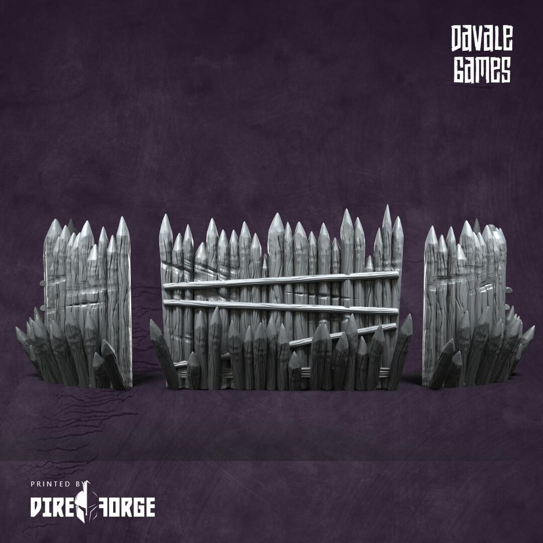 Assets of Wooden Fences | Davale Games | Scenery | Mythology at Wars - Etsy