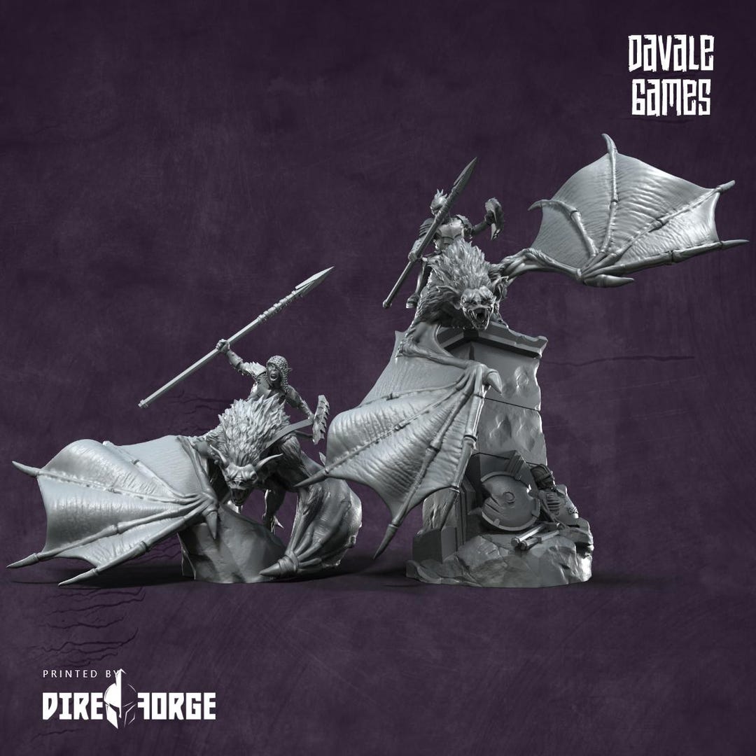 Bat Riders | Goblins of the Cave | Davale Games | Fantasy - Etsy