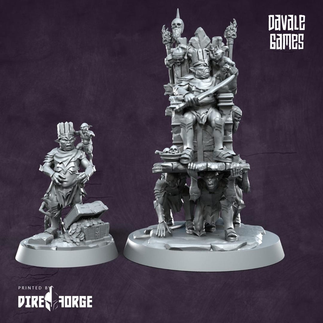 Gruluk the Big King of the Cave Goblins of the Cave Davale Games ...