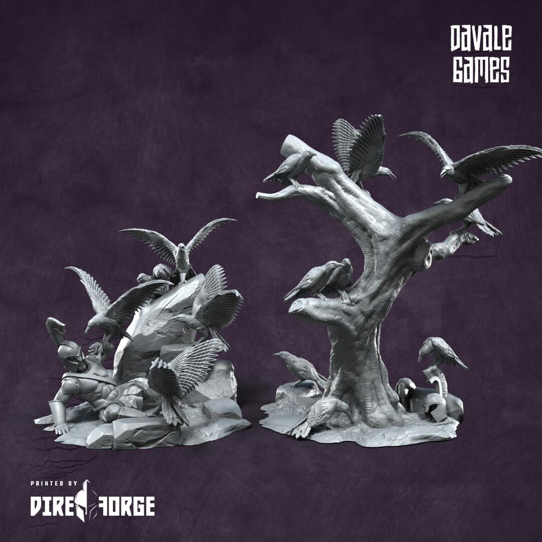 Flock of Crows | Scenery | Davale Games | Mythology at Wars - Etsy