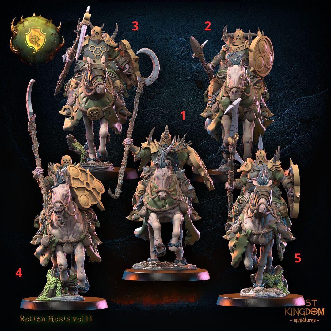 Disease Knights Fantasy Battle Lost Kingdom Miniatures Fantasy - Etsy