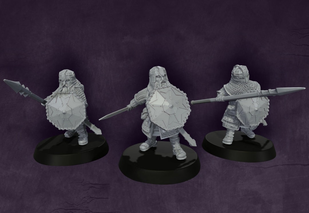 Dwarf Warriors 4 | Dwarves of the Saphire Ridges | Medbury | Fantasy - Etsy