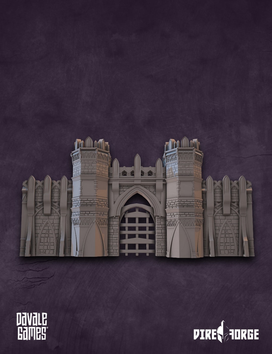 Elven Gates and First Walls | Scenery | Davale Games | Fantasy - Etsy