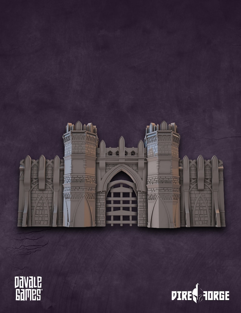 Elven Gates and First Walls | Scenery | Davale Games | Fantasy - Etsy