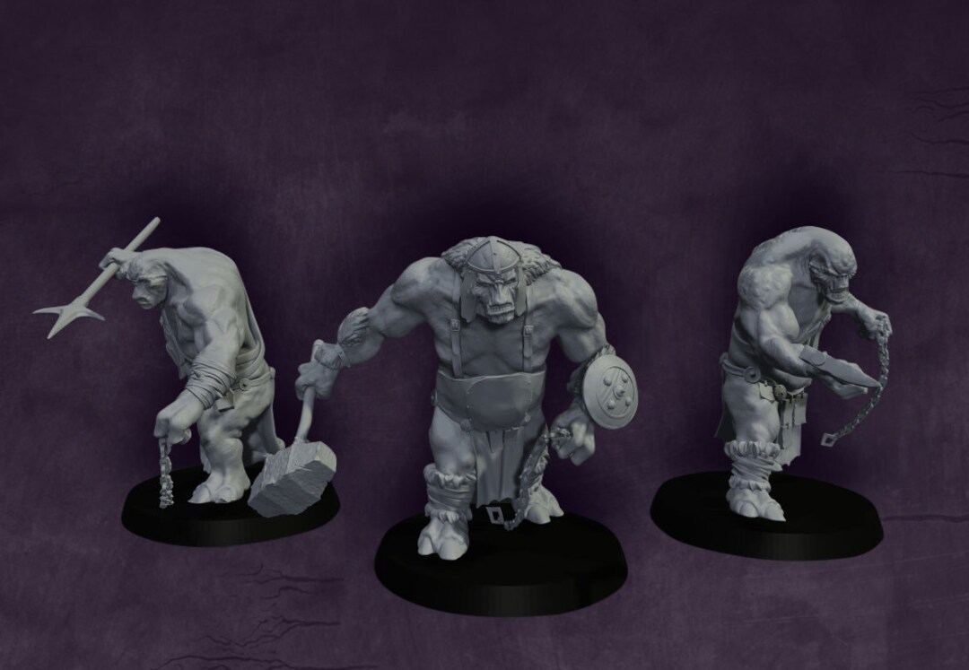 Troll del Reino Fell / Orcos regulares / Medbury / Fantasía - Etsy España
