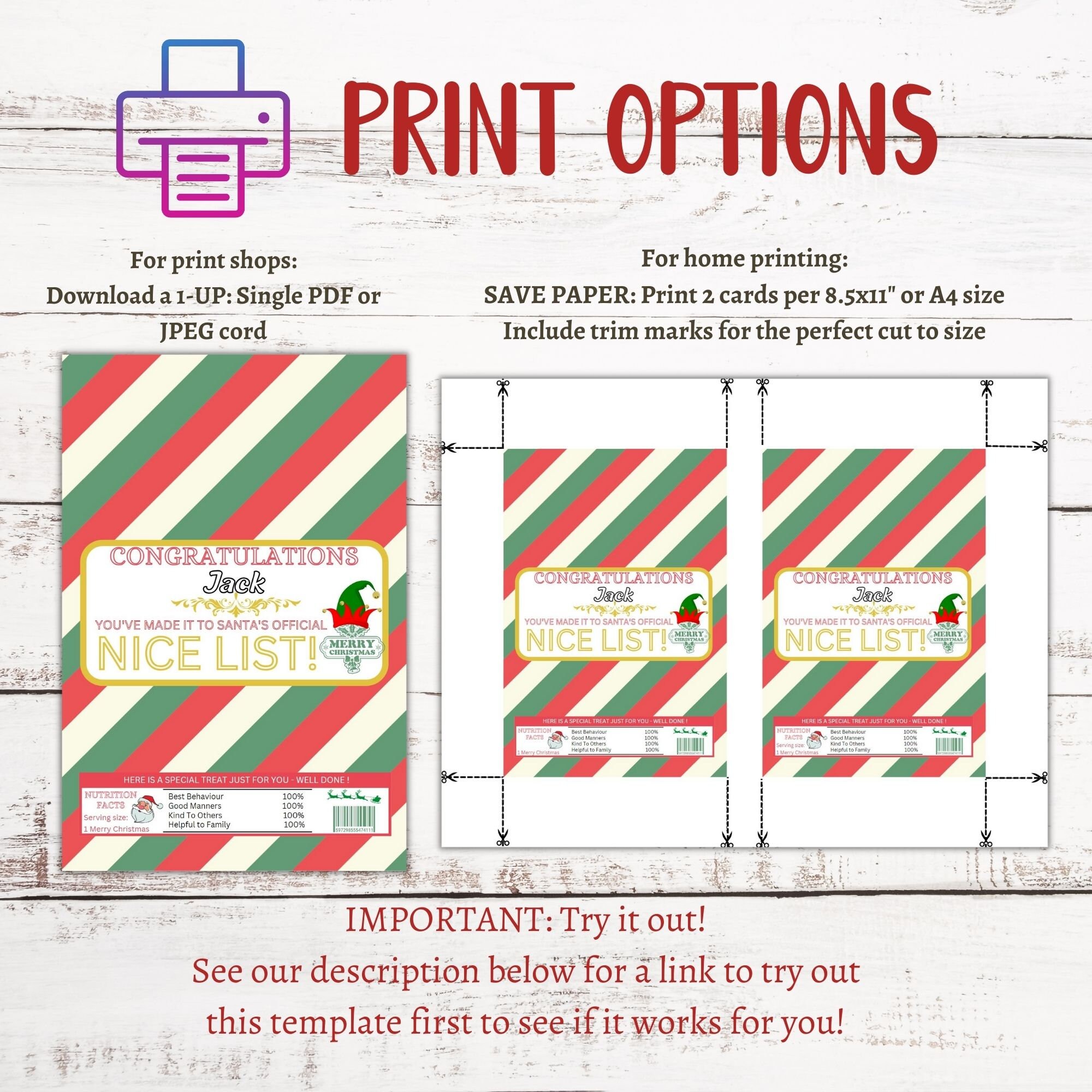 Christmas Chocolate Bar Wrapper, Editable Candy Bar Template, Santa ...
