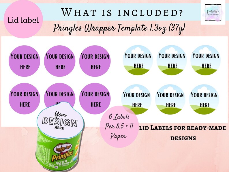 Pringles 1.3oz Wrapper, Pringles Birthday Blank Template, Body and Lib ...