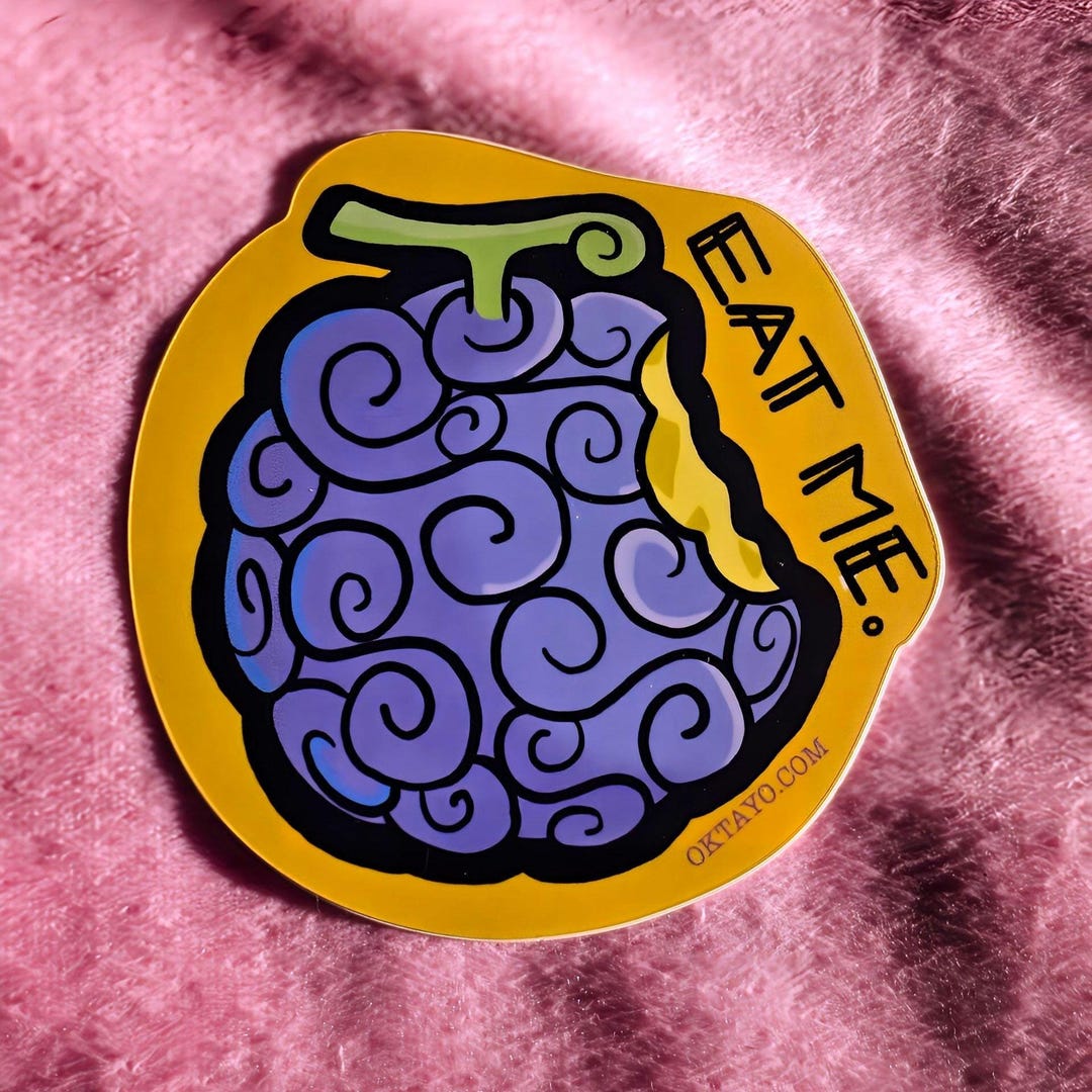 Eat Me Stretchy Fruit - Anime - Waterproof -vinyl Sticker 3 Inch - Etsy