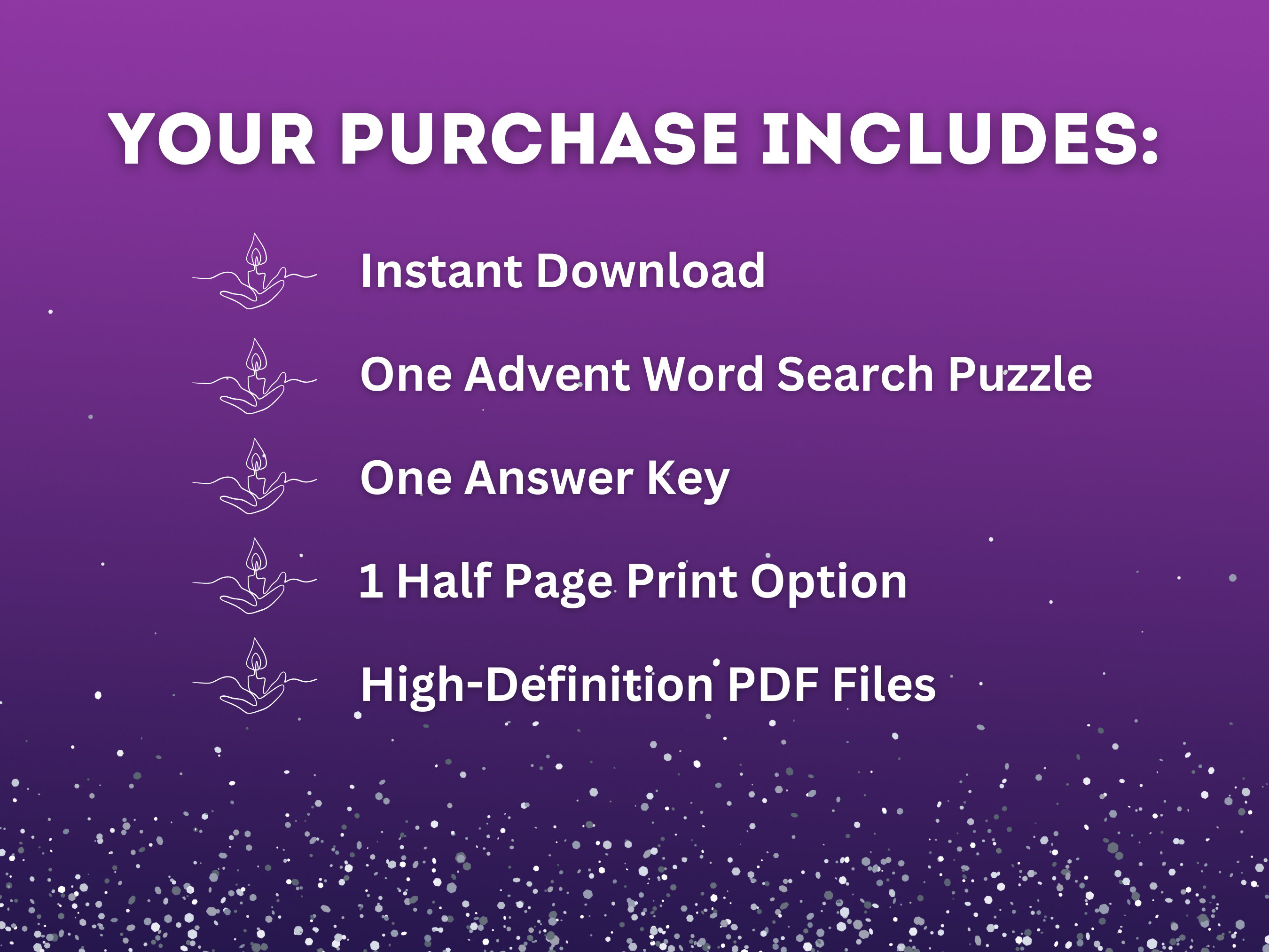 Advent Word Search Printable Puzzle - Etsy