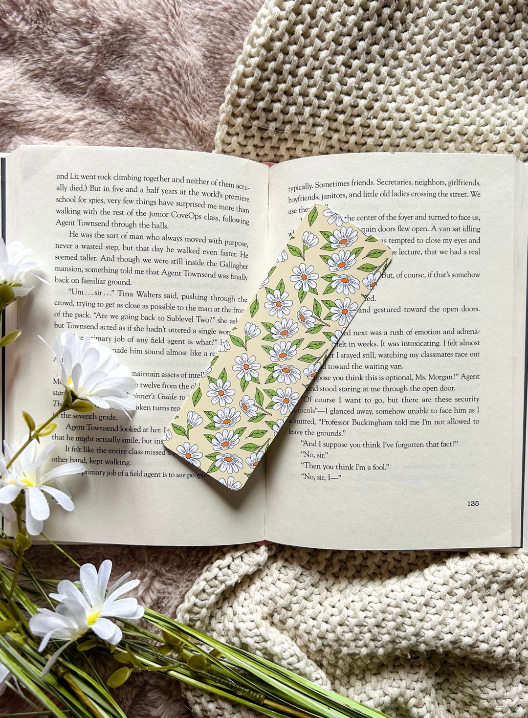 Daisy Darling Bookmark Daisy Bookmark Cottagecore Gardencore Cute ...