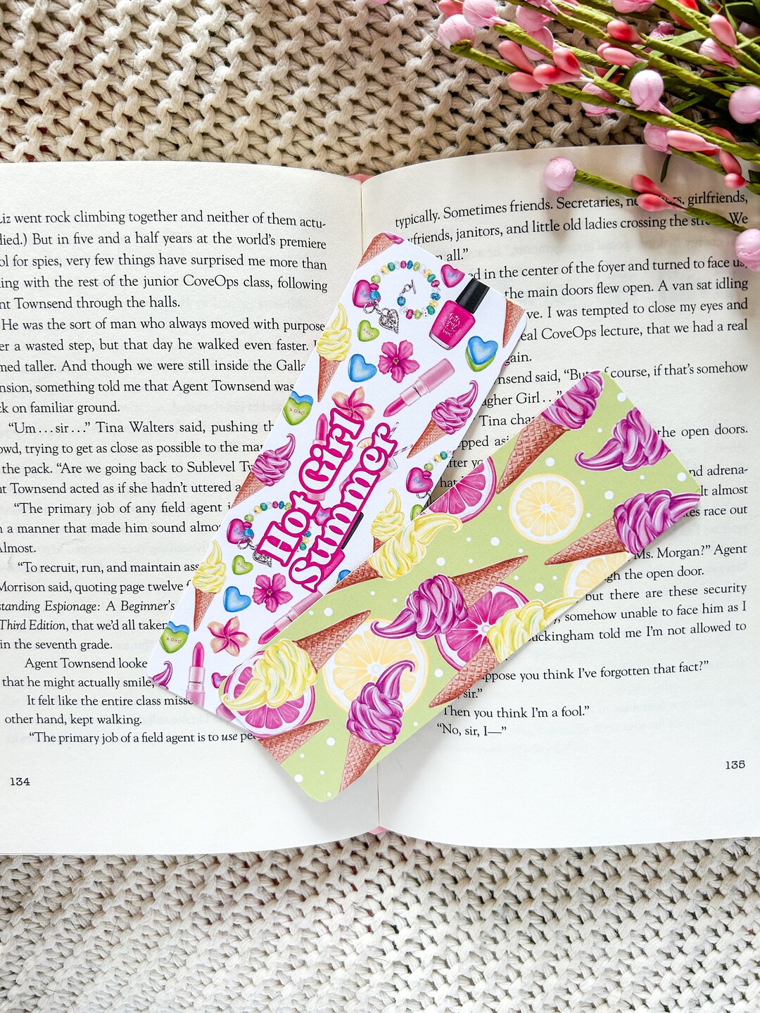 Ice Cream Summer Bookmark Set or Individual | Summer Bookmarks | Gifts ...
