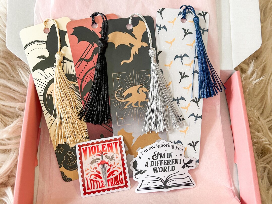 Fourth Wing Gift Set | Dragon Bookmark | Fantasy Reader Gifts | Bookish ...