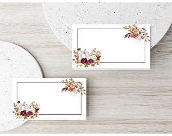 Blank Table Name Cards - Etsy