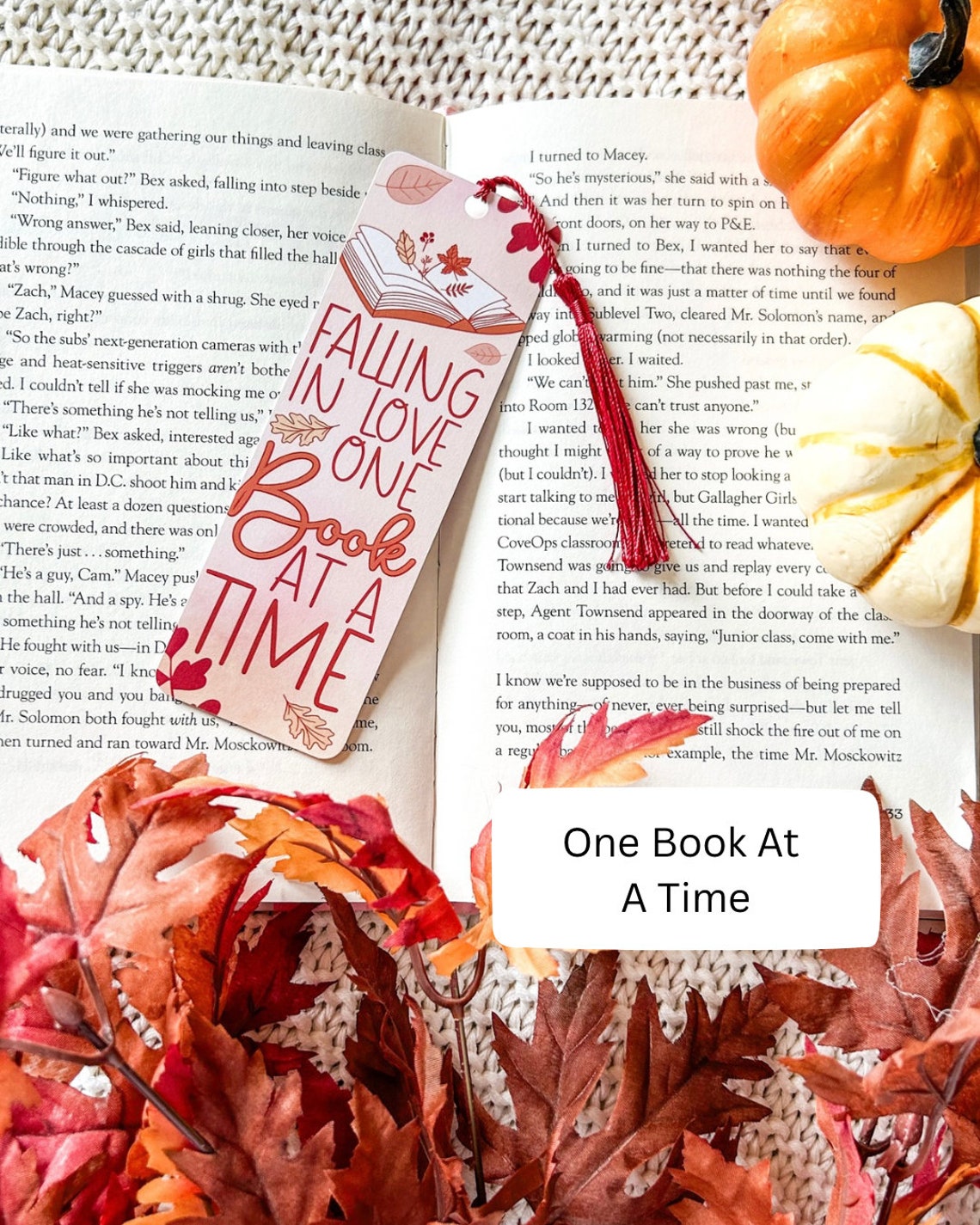 Fall Book Quotes Bookmark Set or Individual | Book Quote Bookmark ...