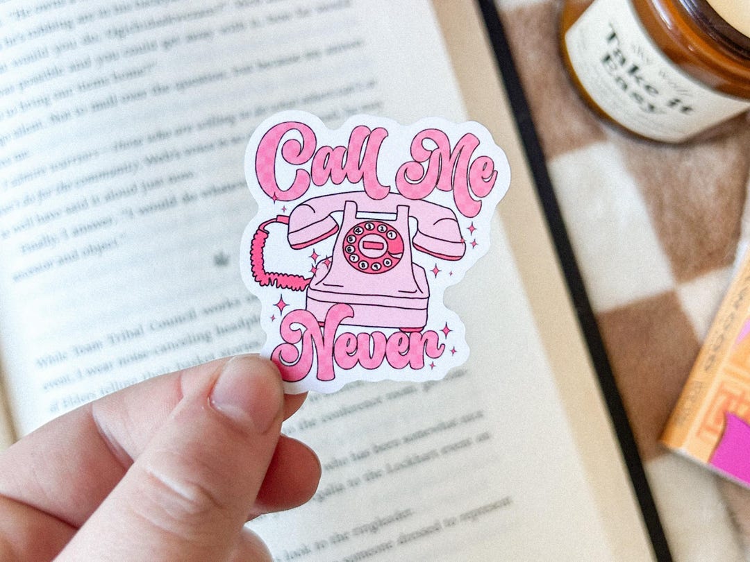 Never Call Me Sticker | Sassy Bookish Stickers | Pink Kindle Stickers ...