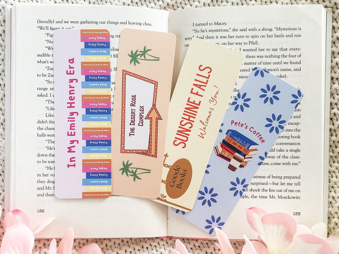 Emily Henry Bookmark Set or Individual People We Meet on Vacation ...