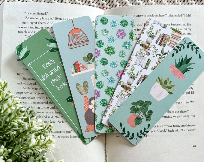 Plant Friends Magnetic Bookmark Set Books, Cute Bookmarks, Plant Friend ...