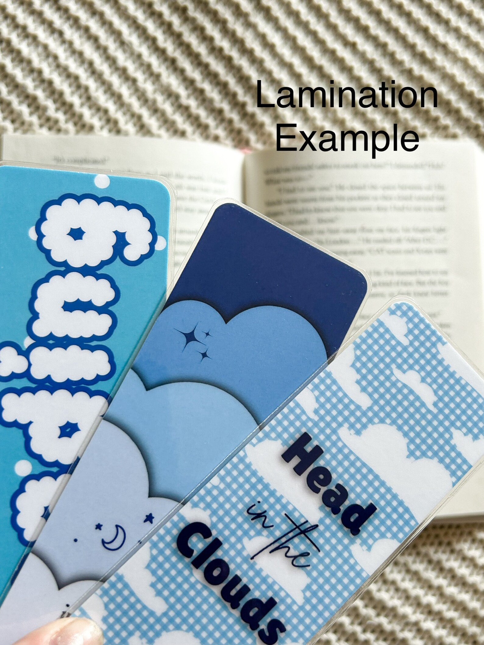 Cloud-themed Bookmarks Set or Individual | Just One More Chapter ...