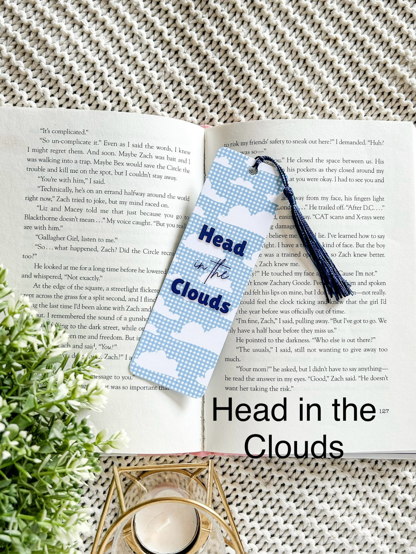 Cloud-themed Bookmarks Set or Individual | Just One More Chapter ...