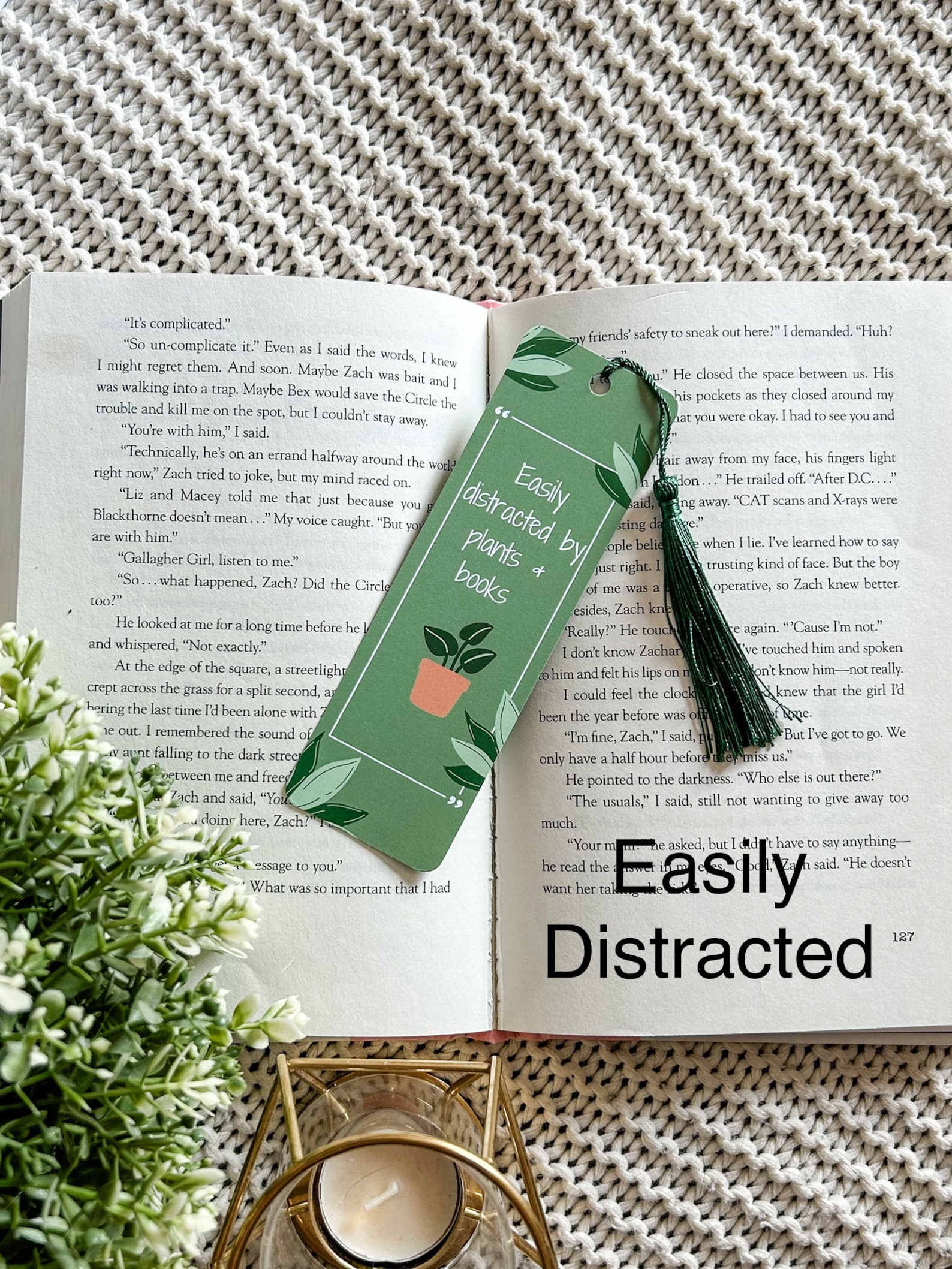 Plant Bookmark Set or Individual Botanical Bookmark Bookish Merch Plant ...