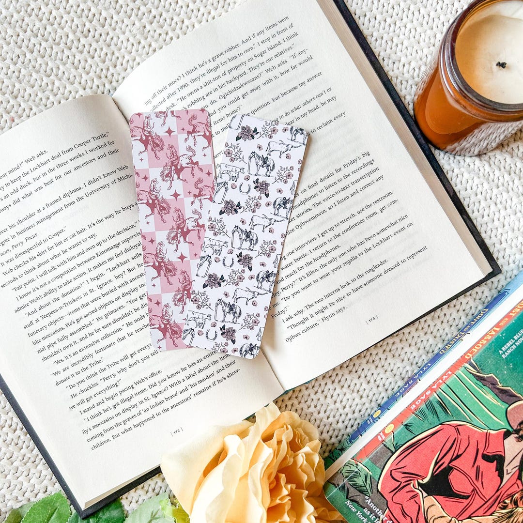 Western Bookmark Set or Individual | Cowboy Romance Bookmarks ...