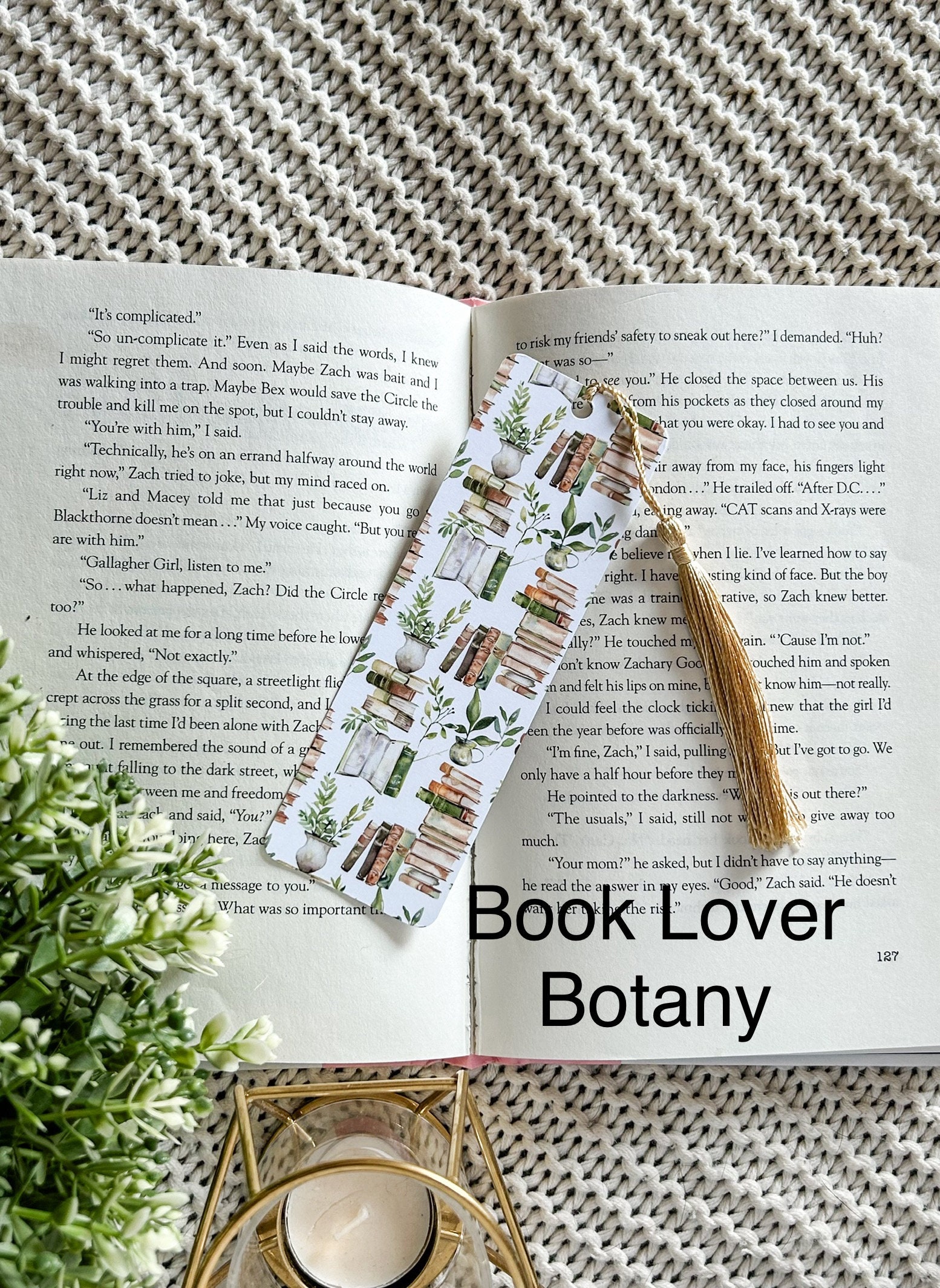 Plant Bookmark Set or Individual | Botanical Bookmark | Bookish Merch ...