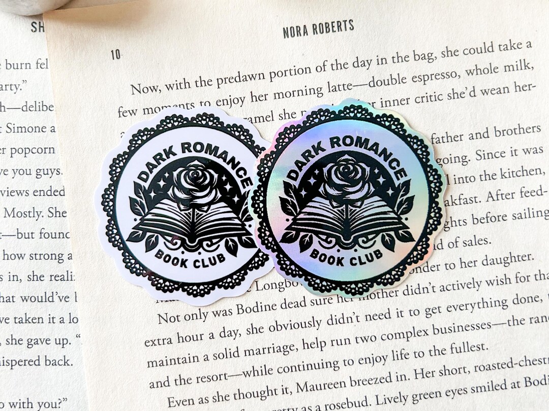 Dark Romance Book Club Sticker | Bookish Stickers | Kindle Stickers ...
