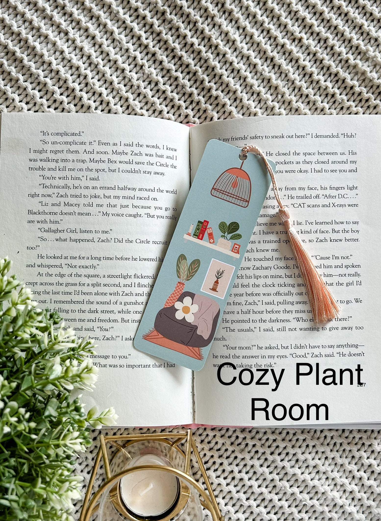 Plant Bookmark Set or Individual Botanical Bookmark Bookish Merch Plant ...